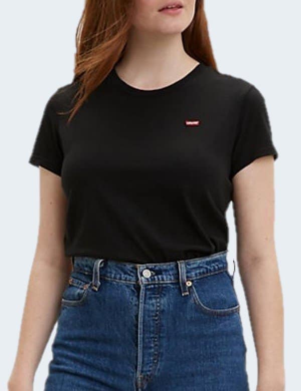 Levi's - T-shirt Levi's PERFECT Noir Femme - Brands Officielle Meilleur ...
